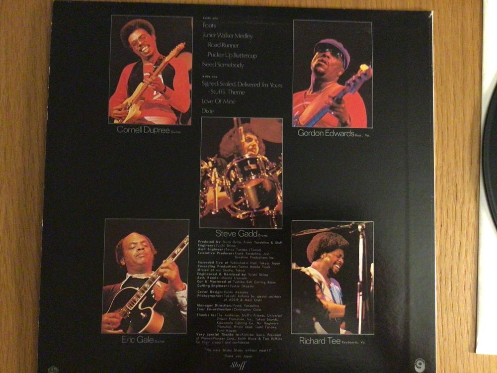 STUFF, Live Stuff11-20-78 at Yubinchokin Hall Tokyo,LP 1978 (Gebraucht ...
