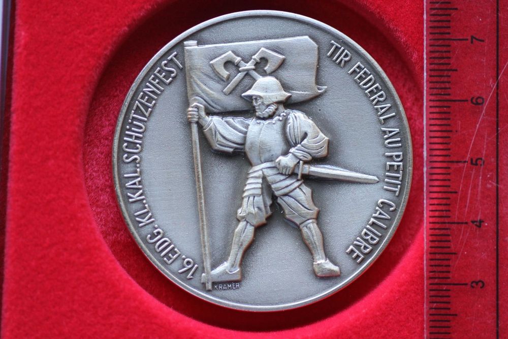 BIEL-BIENNE 1972 16. TIR FEDERAL PT CALIBRE - Méd. Br. Arg. (Gebraucht) in LE LIGNON für CHF 7 ...