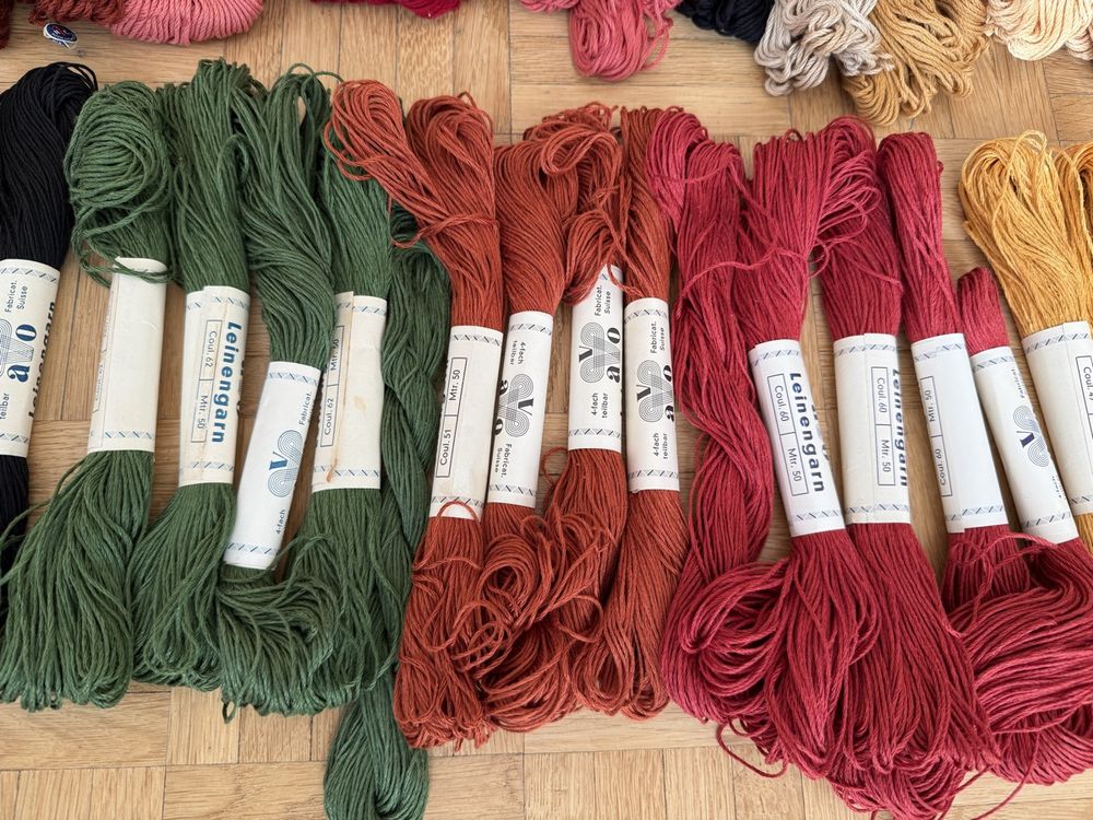 Konvolut Stick- & Häkelgarne – Leinen & Baumwolle – Vintage (Gebraucht ...
