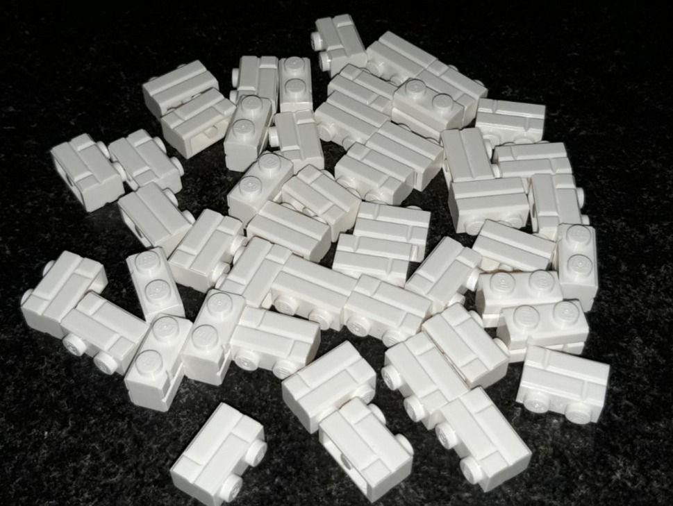 Lego 50 Stk. Mauersteine 1x2 (Profile brick) (new) (Neu (gemäss ...