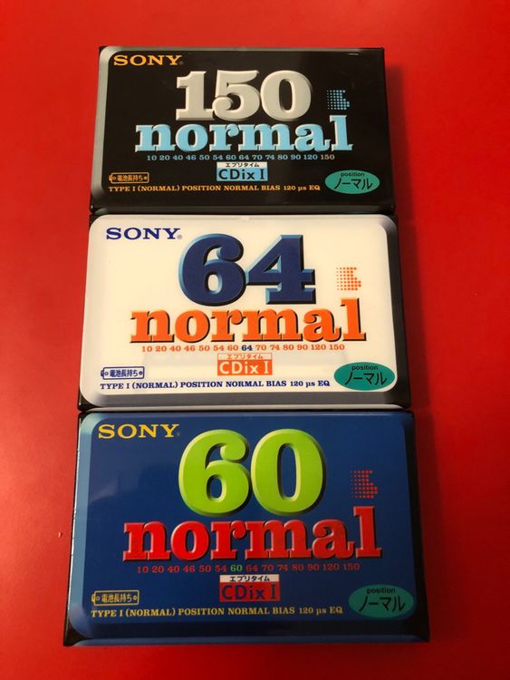 SONY CDixI Serie 60, 64 und 150 Minuten Audio Kassetten TOP! | Kaufen auf Ricardo