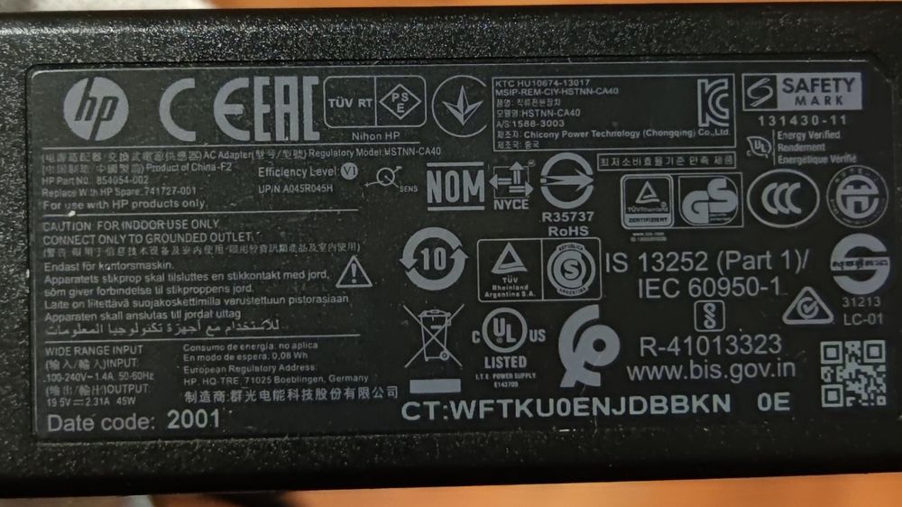 Genuine HP Laptop Charger AC Power Adapter 854054-002 | Kaufen auf Ricardo Genuine HP Laptop Charger AC Power Adapter 854054-002 | Kaufen auf Ricardo