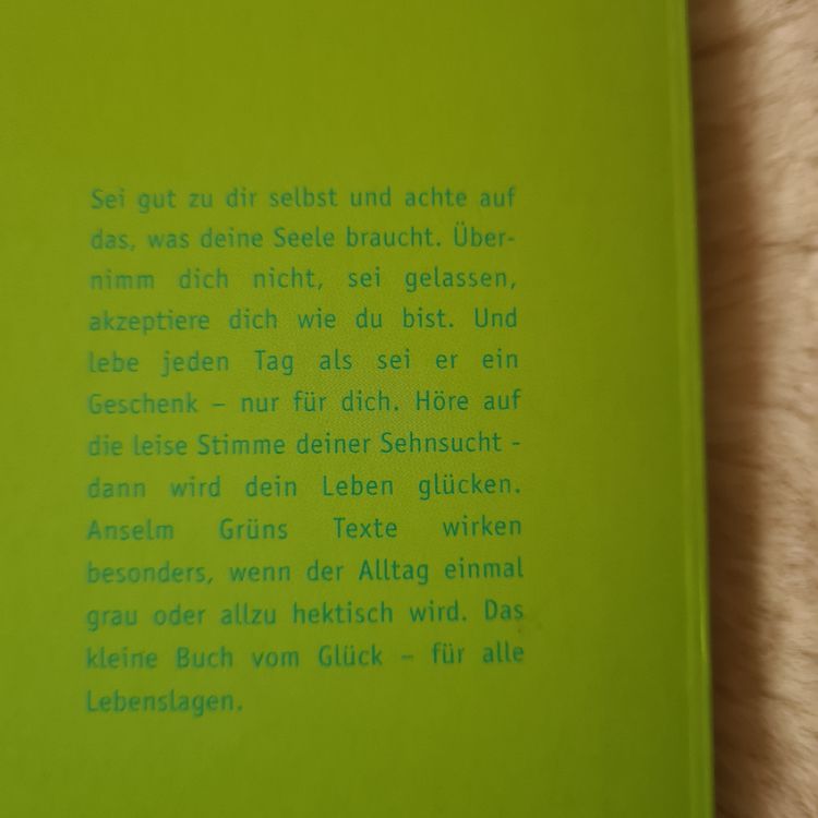 Anselm Grün: Das kleine Buch vom wahren Glück (Gebraucht) in Horgenberg ...