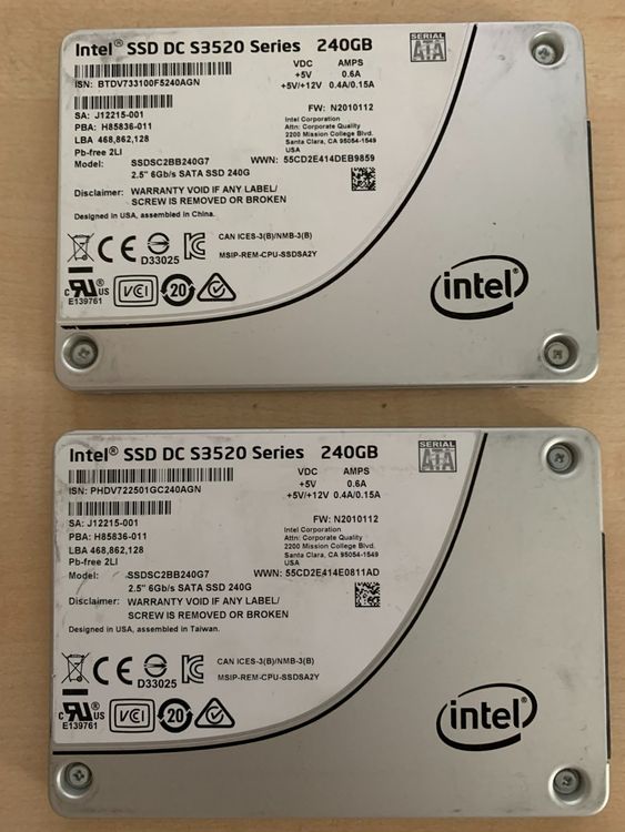 Intel SSD Pro DC 240 GB, 2.5" | Kaufen auf Ricardo