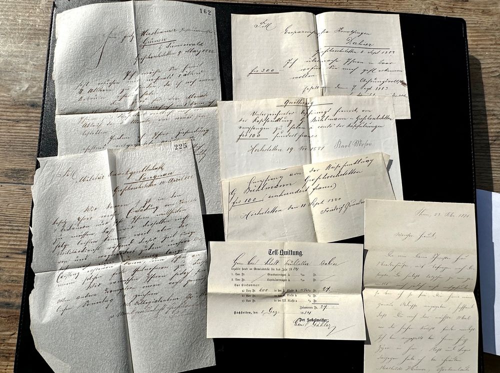 7 alte Dokumente, Briefe ab 1880 mit tollen Schriften | Kaufen auf Ricardo