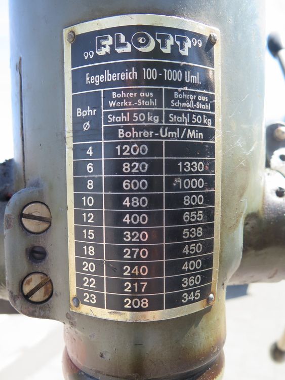 Grosse Ständerbohrmaschine FLOTT Bohrmaschine Qualitätspro. (Gebraucht ...
