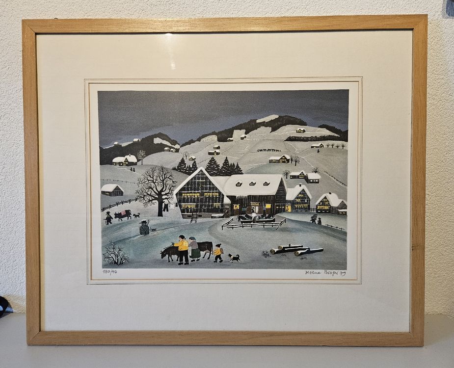 Verena Broger Farblithographie (Gebraucht) in Hauptwil für CHF 50 – mit Lieferung auf Ricardo kaufen