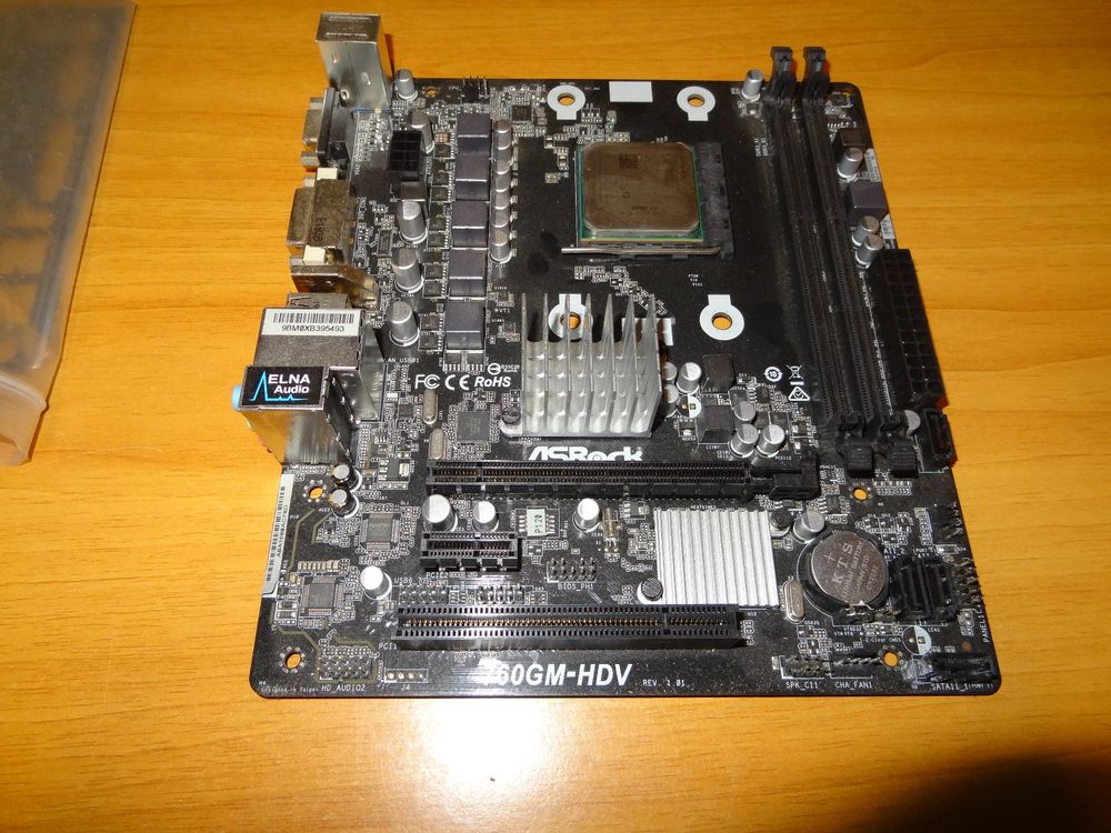 Asrock 760GM-HDV Mainboard mit AMD FX 8350 Sockel AM3+ (Gebraucht) in ...