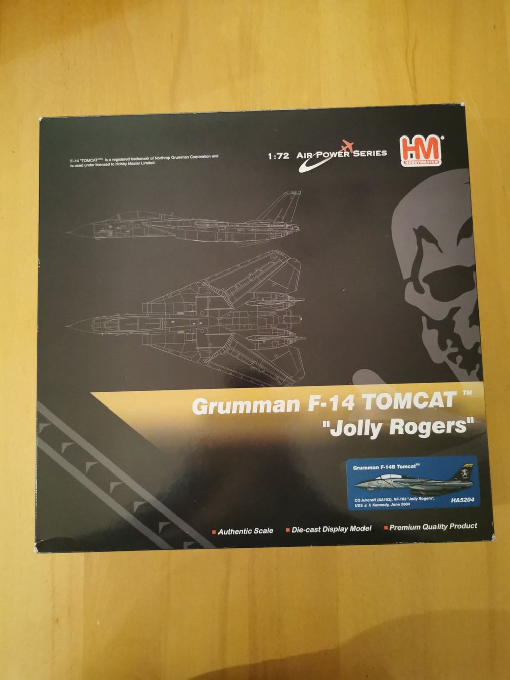 Grumman F-14 Tomcat Jolly Rogers USS J.F. Kennedy, 2004 1:72 (Neu ...
