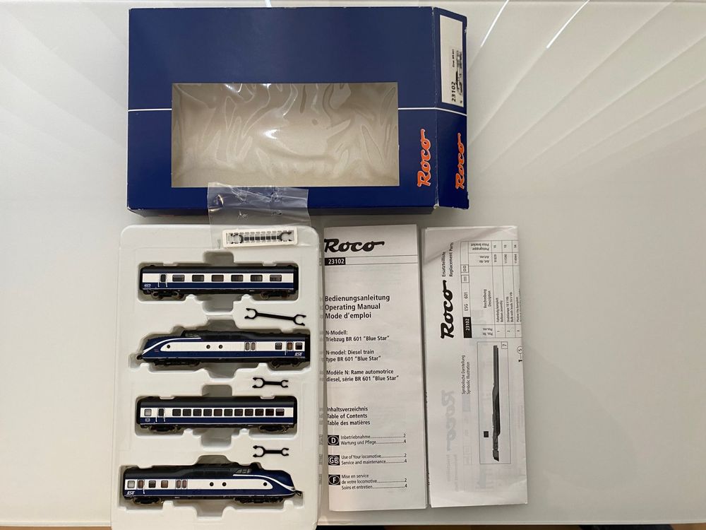 TEE BR601 Blue Star / Digital / Roco 23102 + 23103 (Neu (gemäss ...