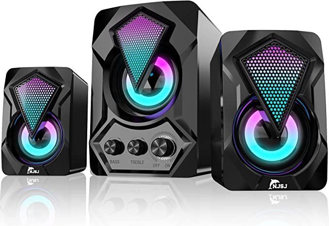 Subwoofer System RGB 2.1 Stereo Lautsprechersystem USB 11W (Neu und ...