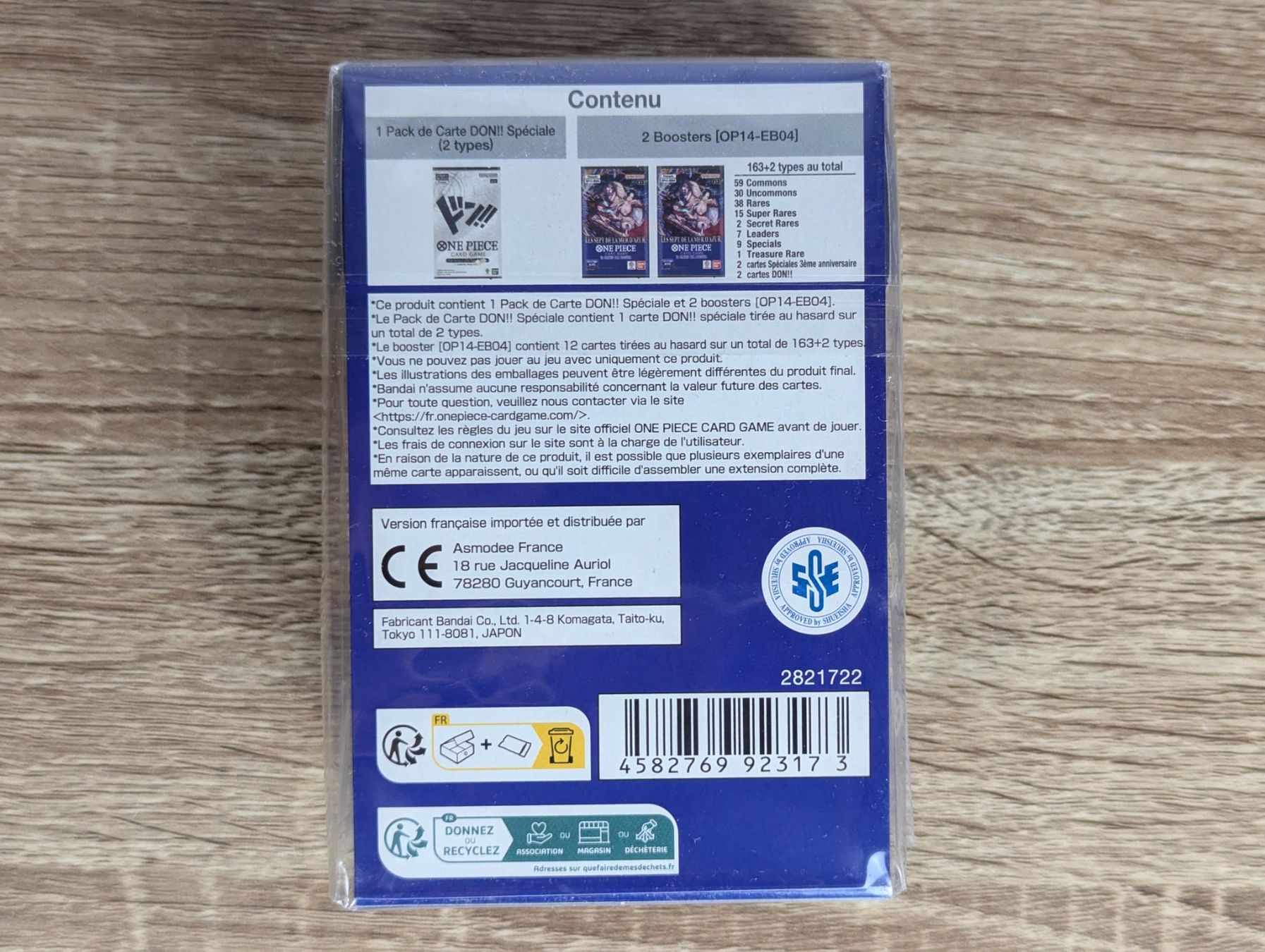 One Piece Double Pack Set OP14 FR Les Sept de la Mer d'Azur (Neuf avec ...