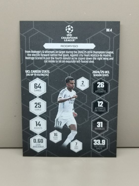 Match attax 2025/26 Rodrygo Black Edge (Gebraucht) in Einsiedeln für ...