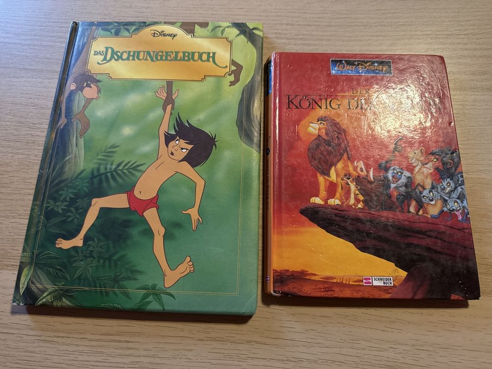 2 Disney Klassiker Bücher, Dschungelbuch & König der Löwen (Gebraucht ...