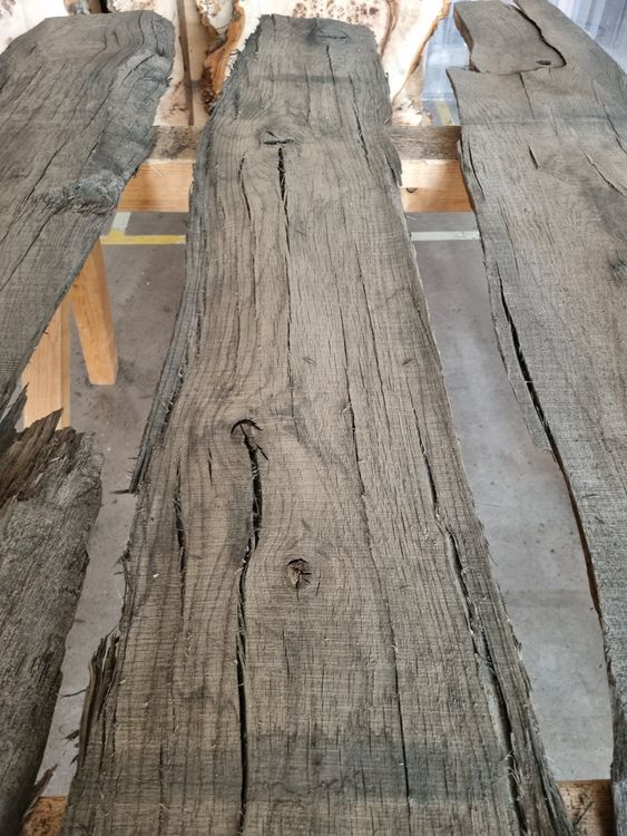 Mooreiche Bretter Unikat Edelholz Deko Tisch 3 Stk 32 mm Set (Gebraucht ...