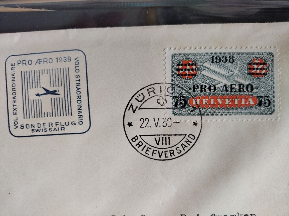Luftpost-Brief Pro Aero 1949 (Gebraucht) in Allschwil für CHF 1 – mit Lieferung auf Ricardo kaufen
