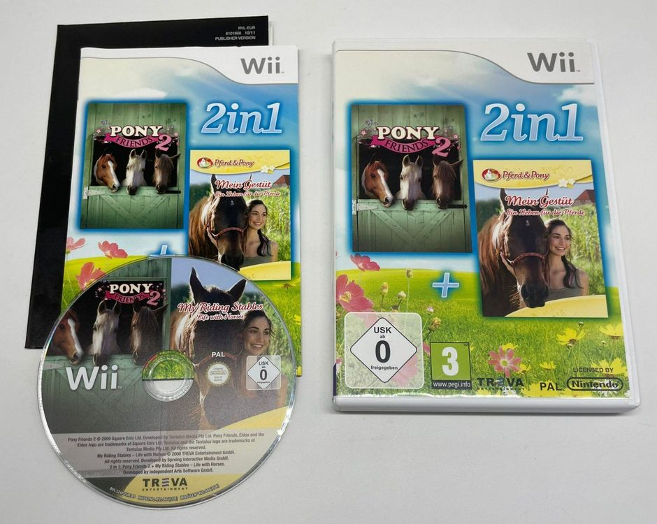 Pony Friends 2 + Mein Gestüt - Nintendo Wii (OVP) (Gebraucht) in ...