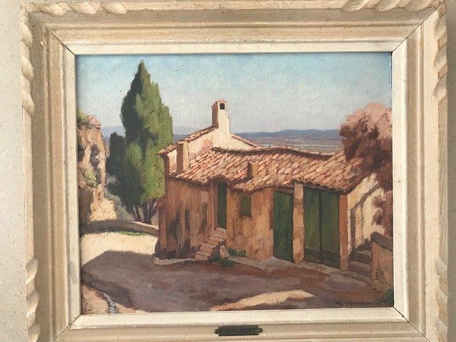Tableau original signé R. Goubert – Paysage de Provence (Gebraucht) in ...