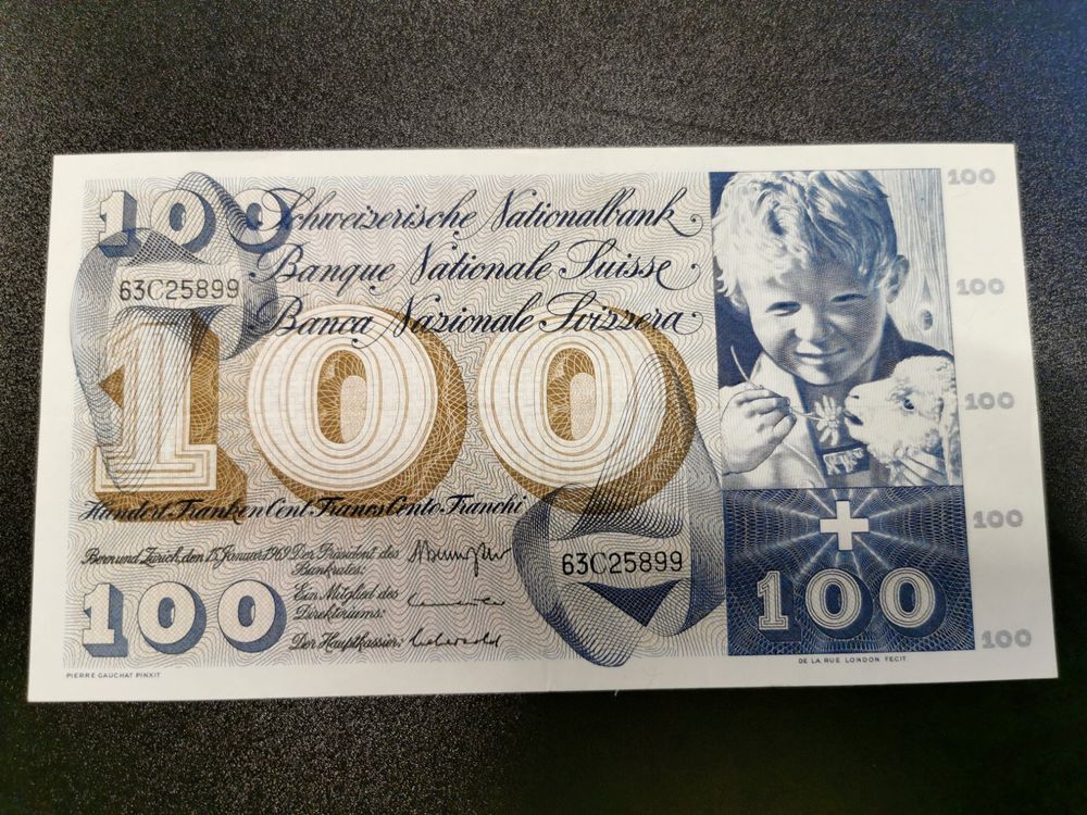 100 Frank Banknote 1969, (LH1) | Kaufen auf Ricardo