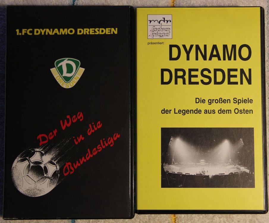 2 Doku VHS VIDEO KASSETTEN über die SG Dynamo Dresden (Gebraucht) in ...