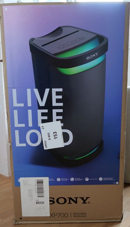 SONY SRS-XP700 LAUTSPRECHER Fabrikneu (Neu und originalverpackt) in Hedingen für CHF 295 – mit ...