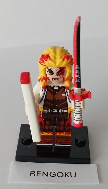 Demon Slayer Mini-Steckfigur Rengoku, Lego-Komp., ca. 4,5 cm (Neu und ...