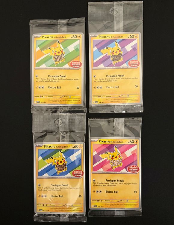 Pokémon Pikachu Berkemeja Batik 4er Bundle Indonesia Journey | Kaufen ...