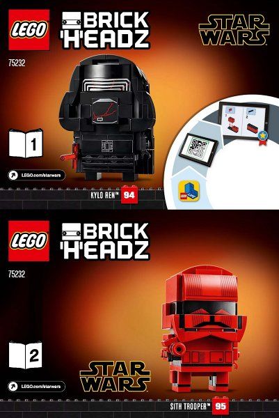 LEGO® 75232 Star Wars BrickHeadz - Kylo Ren & Sith Trooper (Neu (gemäss ...
