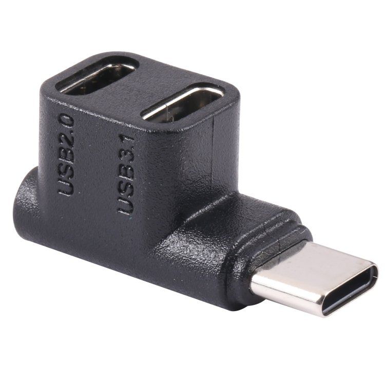 USB-C/Typ-C-Stecker auf Dual-Typ-C-Buchse, 90-Grad-Winkelada | Kaufen ...