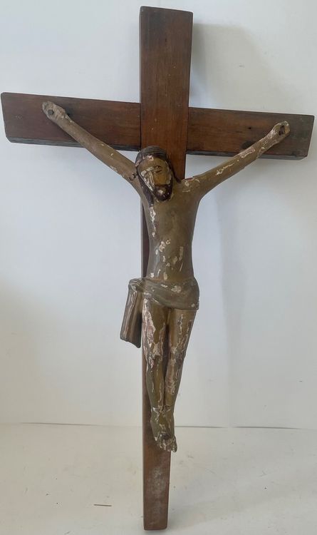 Jesus am Kreuz handgeschnitzt aus Holz (Gebraucht) in Root für CHF 10 – mit Lieferung auf ...