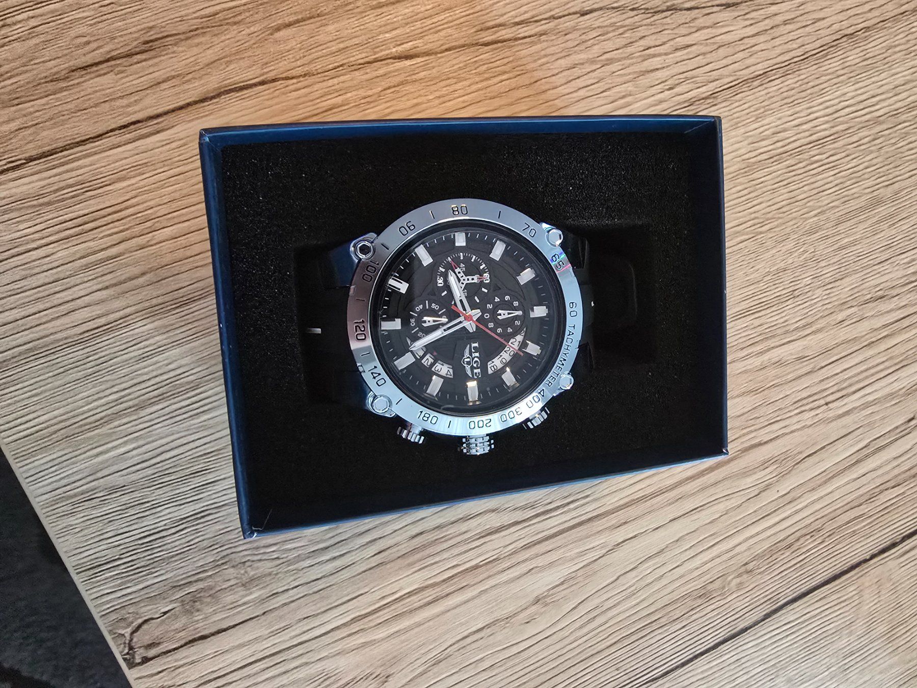 LIGE Herren Chronograph – NEU – Tachymeter – mit Box (Neu und ...