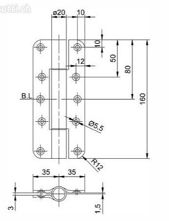 Objektbänder GLUTZ mit Gleitlagern (Neu und originalverpackt) in für CHF 8 – mit Lieferung auf ...