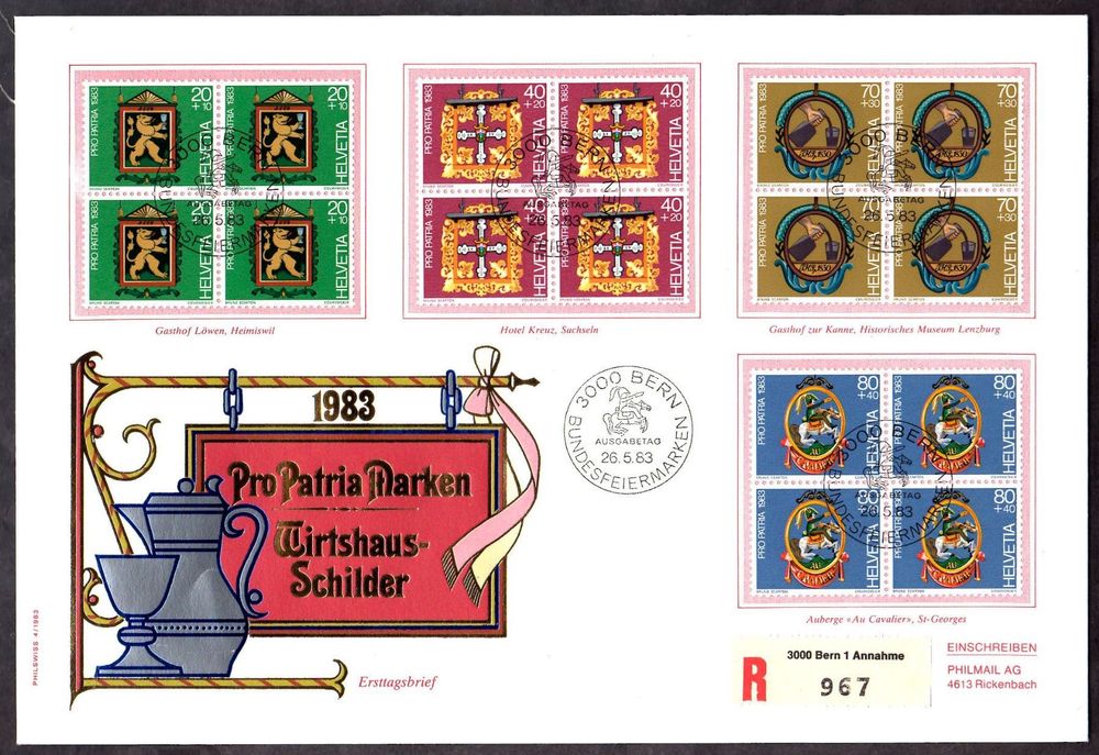 illustr.Grossbrief Pro Patria 1983 (11) | Kaufen auf Ricardo