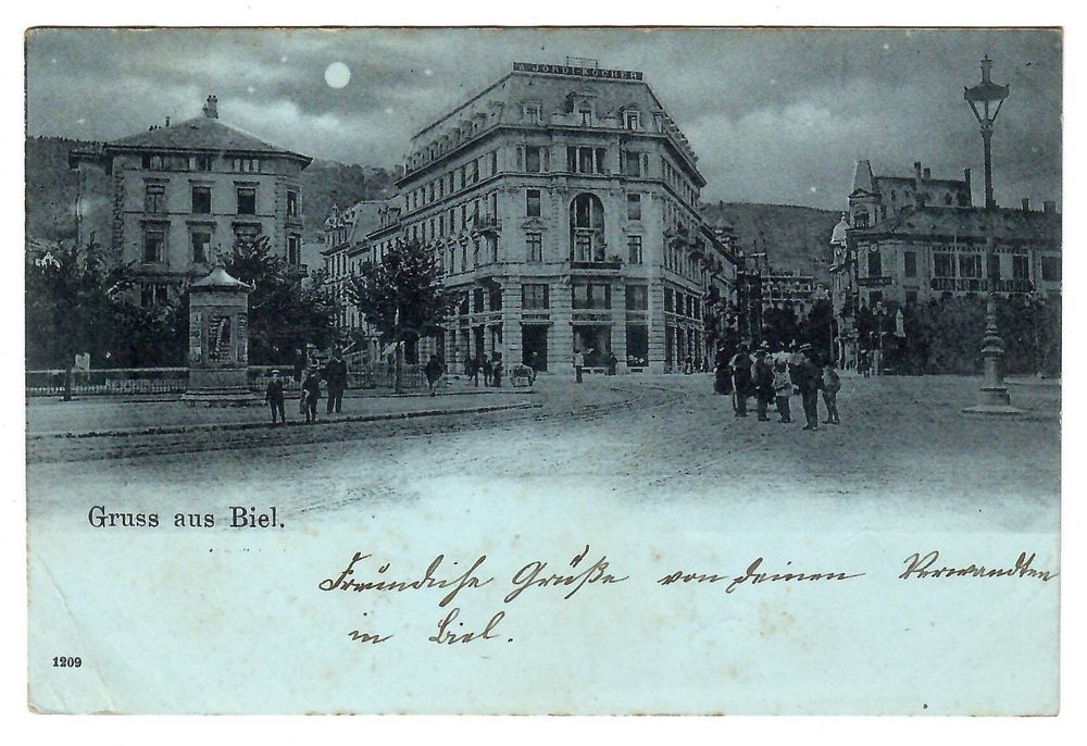 Postkarte Gruss aus Biel von 1898 (Gebraucht) in Kaufdorf für CHF 7 – mit Lieferung auf Ricardo ...