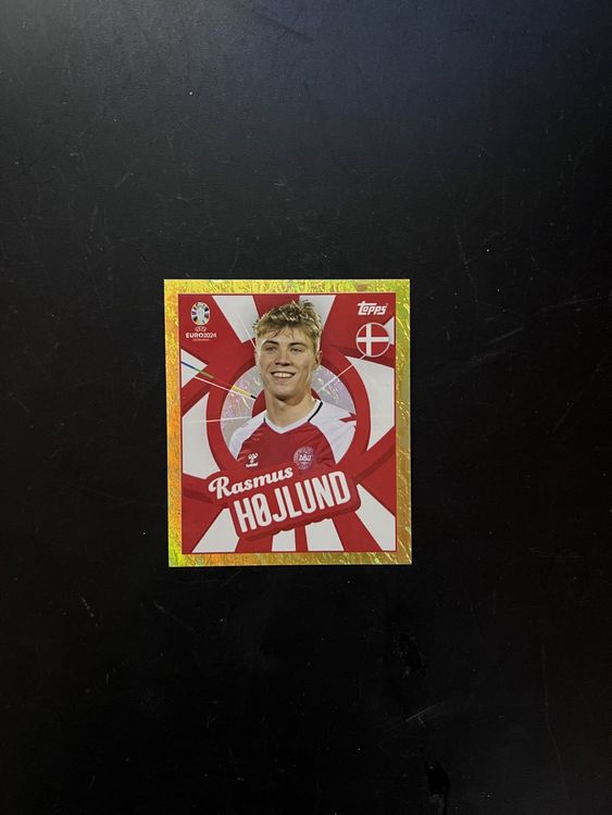 Topps Euro EM 2024 Gold Hojlund DEN PTW (Neu (gemäss Beschreibung)) in ...