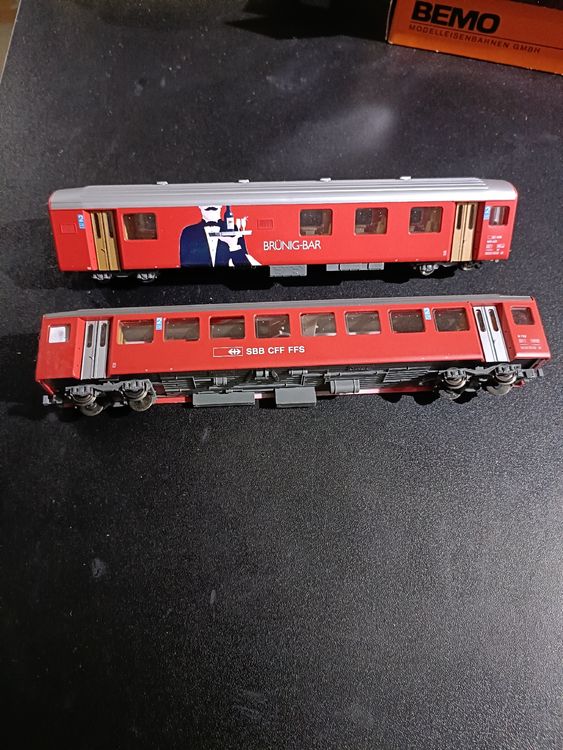 2 SBB CFF FFS Personenwagen, Brünig-Bar, BEMO HO | Kaufen auf Ricardo
