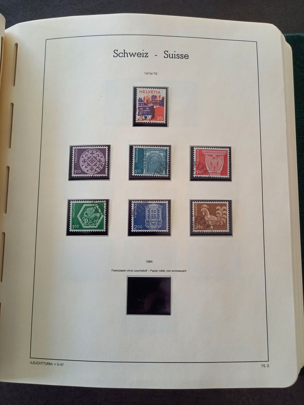 Album Leuchtturm + feuilles préimprimées + timbres 1965-2000 (D ...