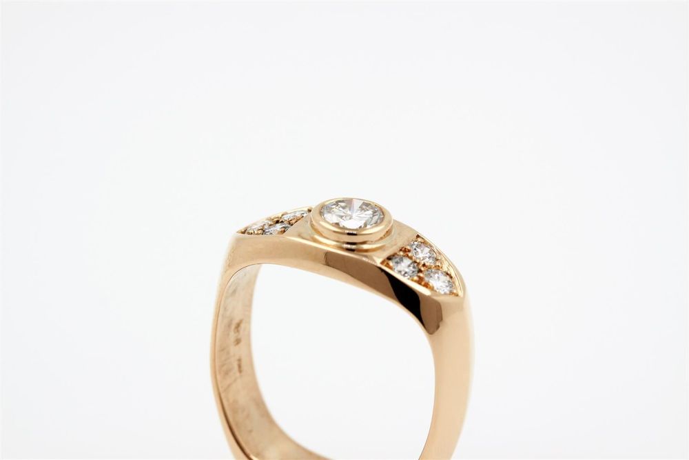 Brillantring 0.5ct Mittelstein 18K Rosegold *S3676 (Gebraucht) in ...