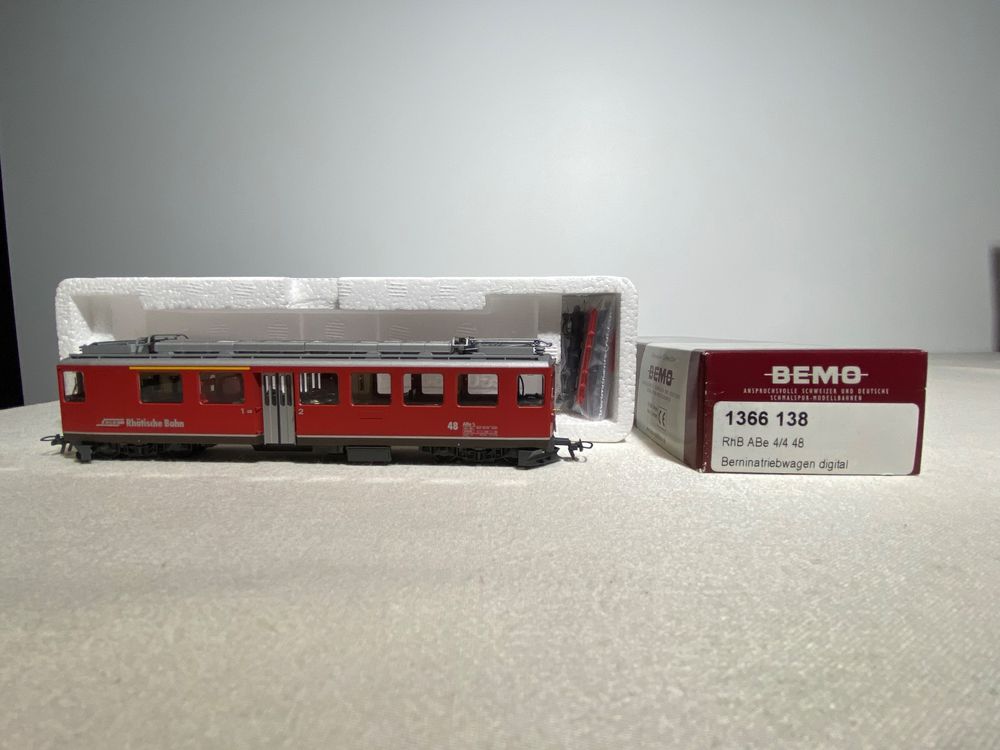 BEMO RhB ABe 4/4 48 Berninatriebwagen digital (Neu (gemäss Beschreibung ...