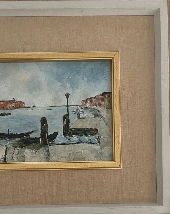 Südländische Gemälde am Strand | Kaufen auf Ricardo