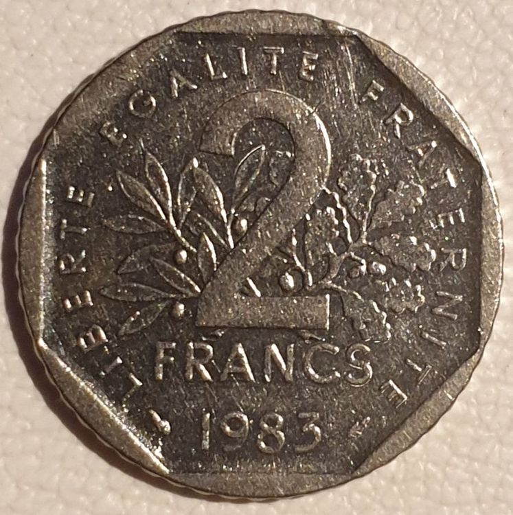 Frankreich 2 Francs 1983 (Gebraucht) in Rohrbach für CHF 1 – mit ...