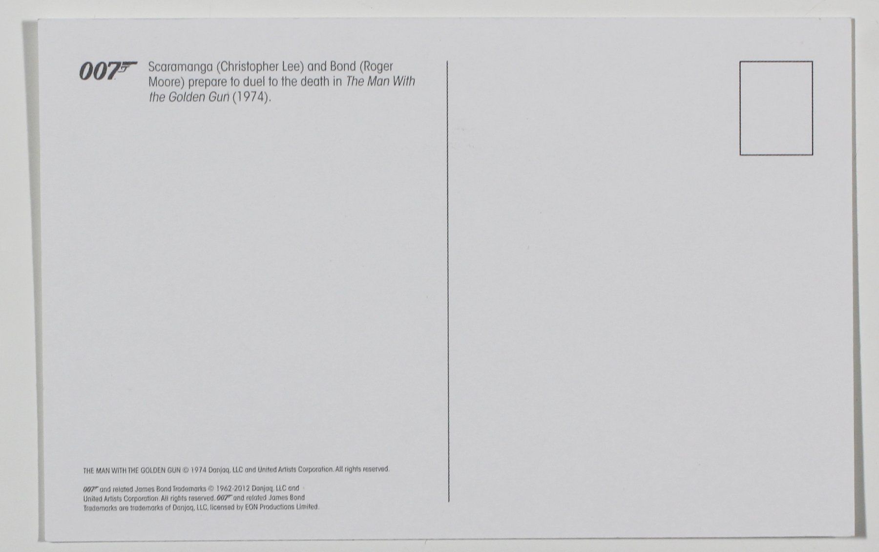 Postkarte James Bond Roger Moore & Christopher Lee (Neu (gemäss ...