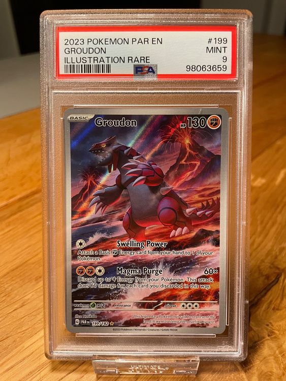 Groudon Alt Art 199/182 PSA 9 - Pokemon Paradox Rift (Neu (gemäss ...