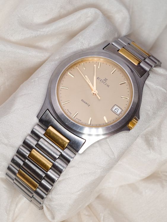 EDOX Quartz 35mm Armbanduhr Uhr Herrenuhr läuft (Gebraucht) in Rüti (ZH ...