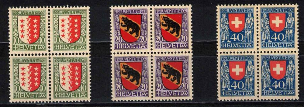 Pro Juventute 1921 im 4er-Block, postfrisch ** (Neu (gemäss Beschreibung)) in Nuglar für CHF 28 ...