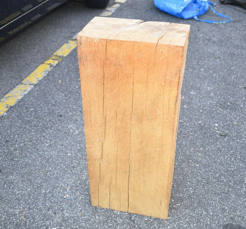 HOLZBLOCK Klotz Buche / Eiche? massiv H 61 x L 26 x B 15cm (Gebraucht ...