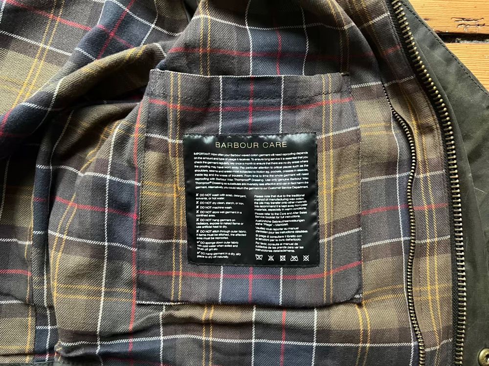 Veste, Barbour Bedale Wax Jacket, L, vert olive (Gebraucht) in Biel ...