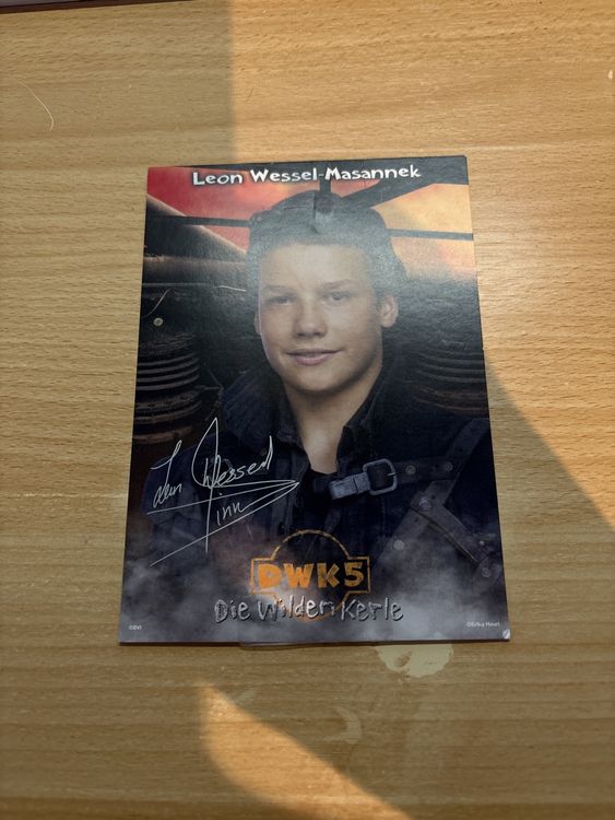 Leon Wessel-Masannek Autogrammkarte DWK5 signiert (Gebraucht) in ...