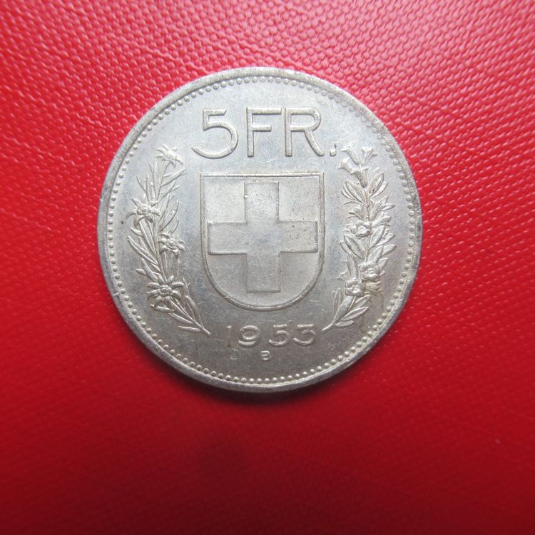 SILBERMÜNZE 5 FRANKEN 1953 (Gebraucht) in Moosseedorf für CHF 12 – mit Lieferung auf Ricardo kaufen