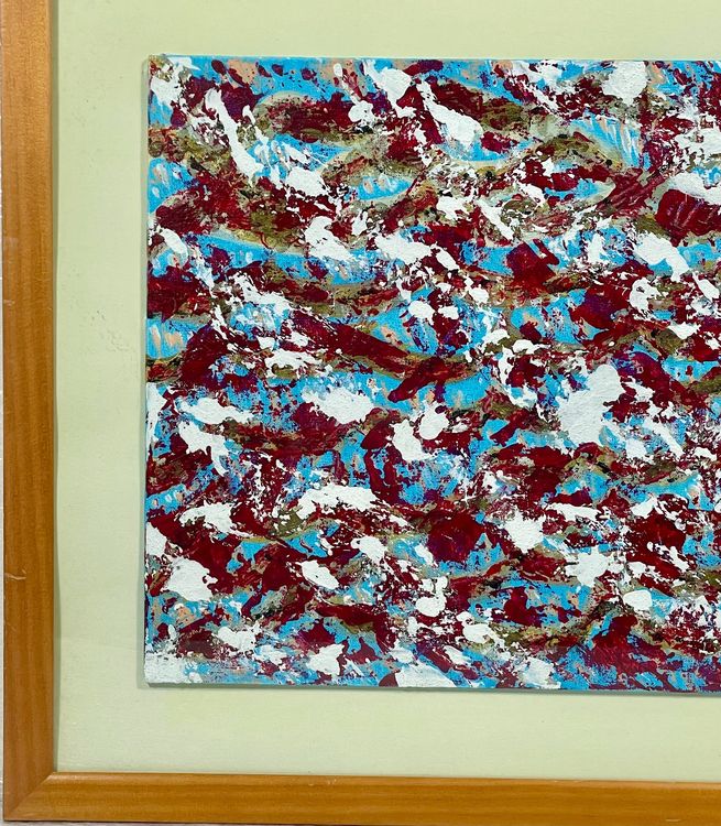 Interessante Moderne Abstrakte Gemälde unleserlich Signiert | Kaufen auf Ricardo